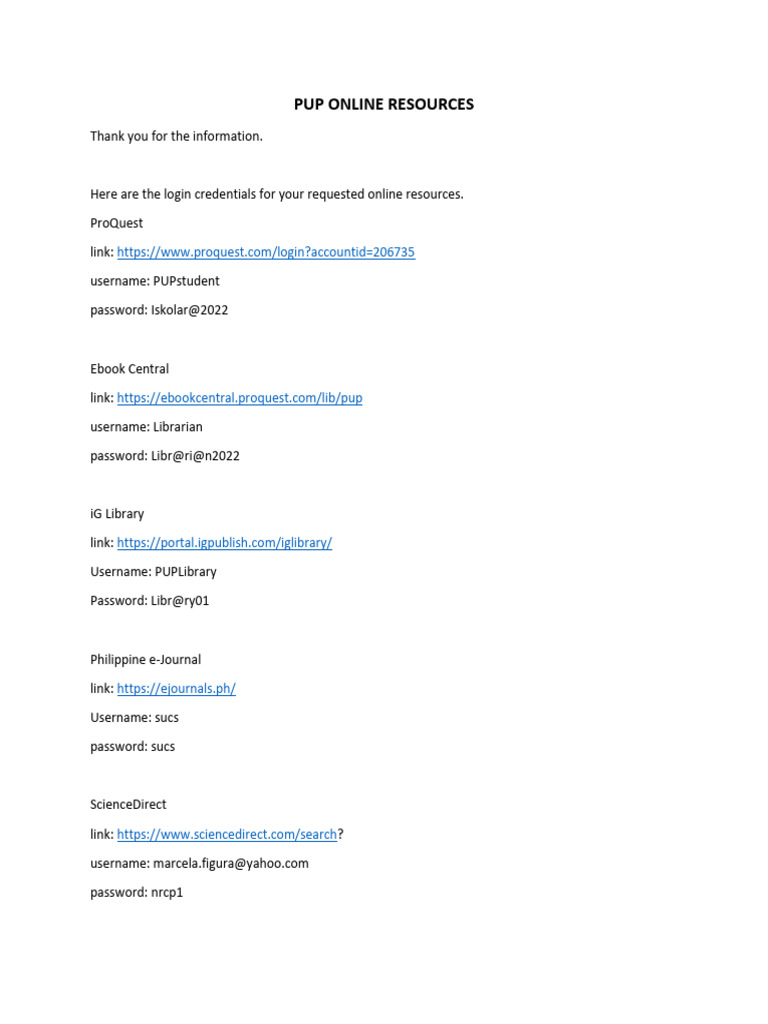 Pup Online Resources | PDF