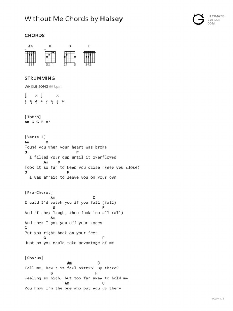 Halsey - Without Me | PDF