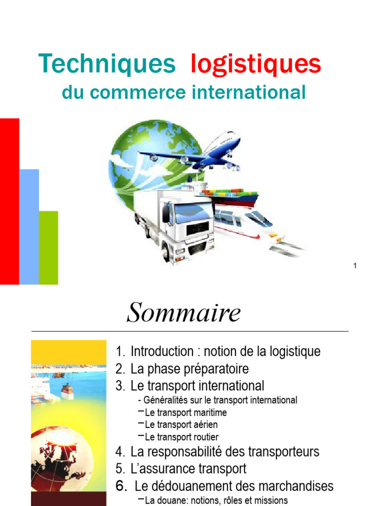 Techniques logistiques du commerce international | PDF