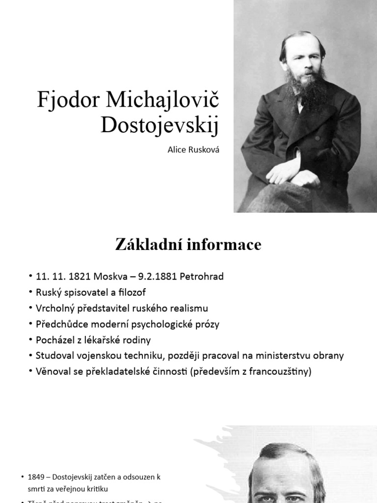 Fjodor Michajlovič Dostojevskij | PDF