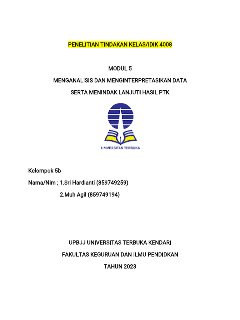Modul 5 PTK | PDF | Karier & Perkembangan
