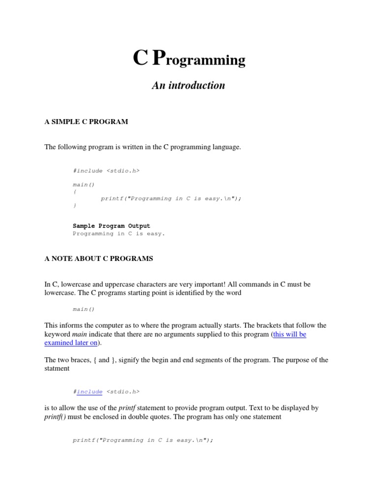 C Programming Notes Pdf Integer Computer Science Data Type