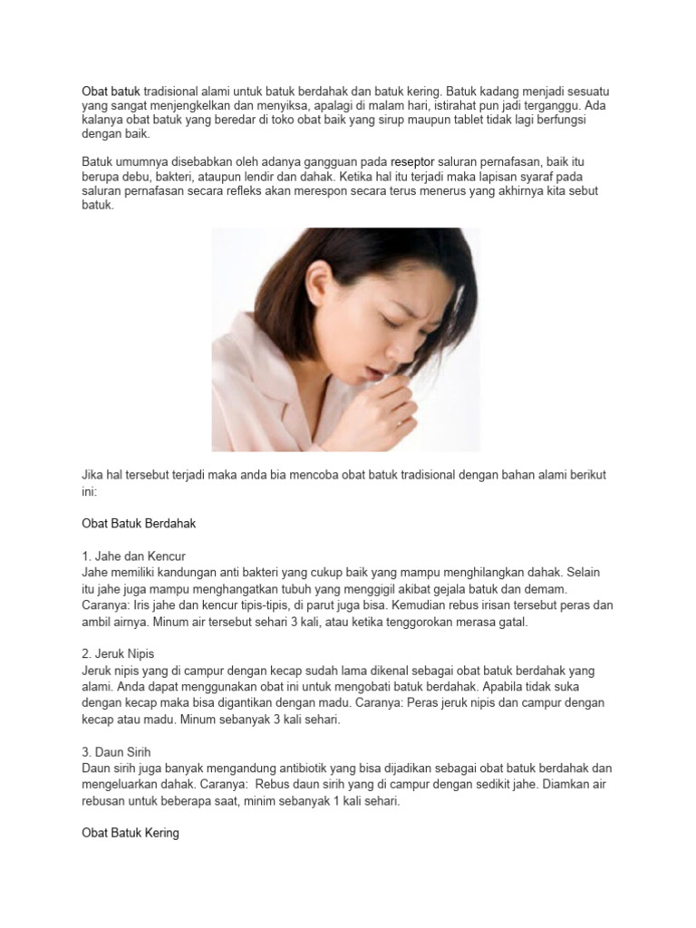Obat Batuk Alami | PDF
