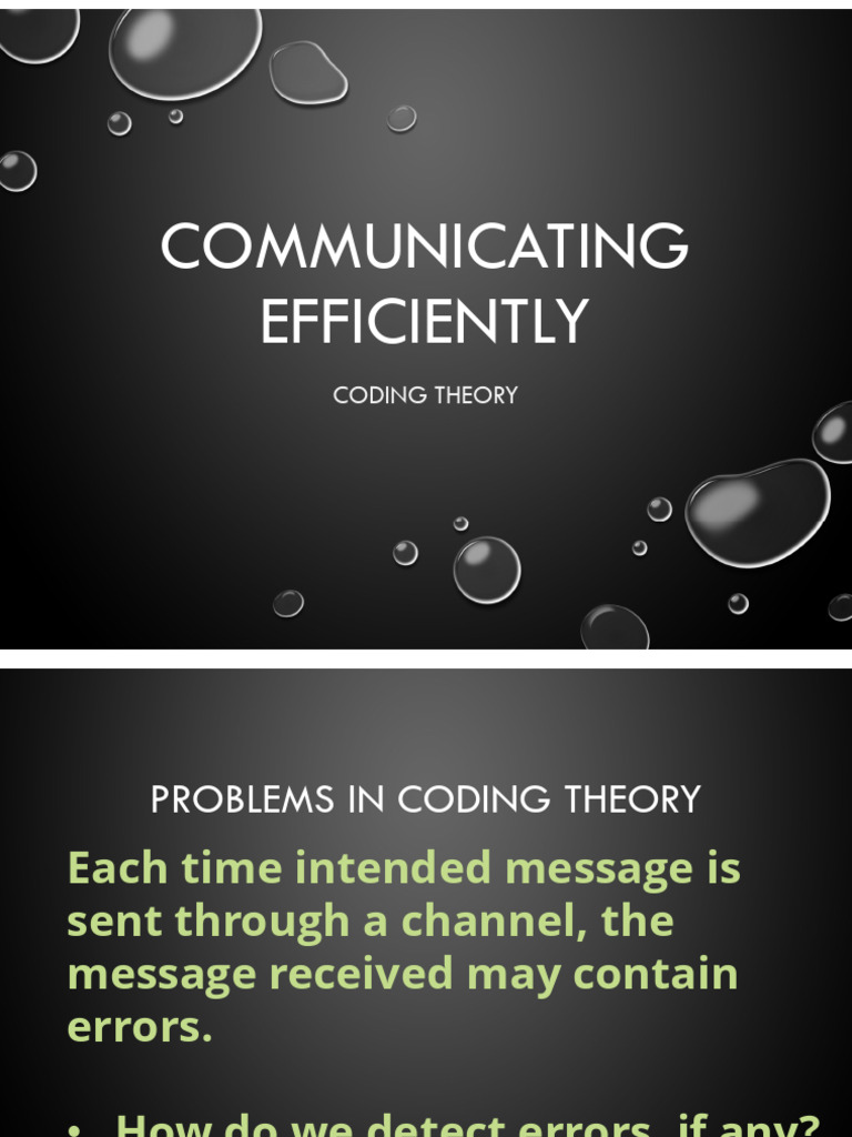 Coding Theory | PDF
