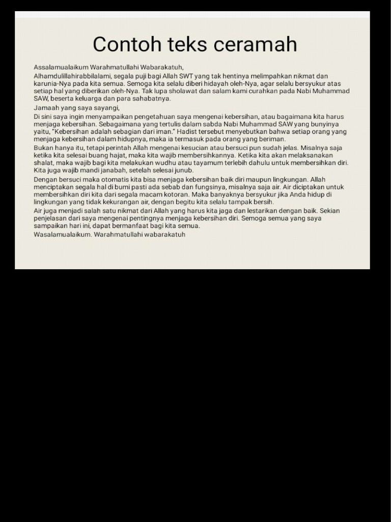 Teks Ceramah | PDF