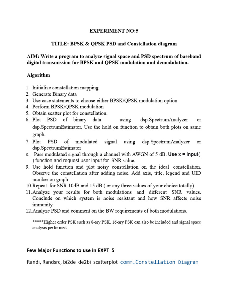 Bpsk Generation Using Matlab Pdf 