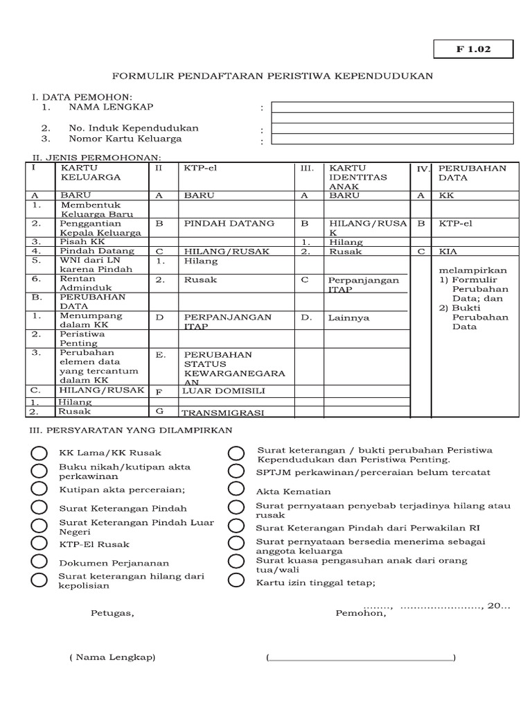 Formulir F1!02!44add31b49 | PDF