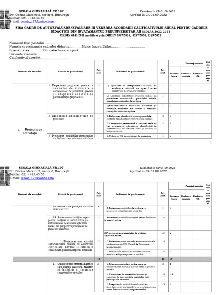 Fisa Eval.c.did. O6143 | PDF