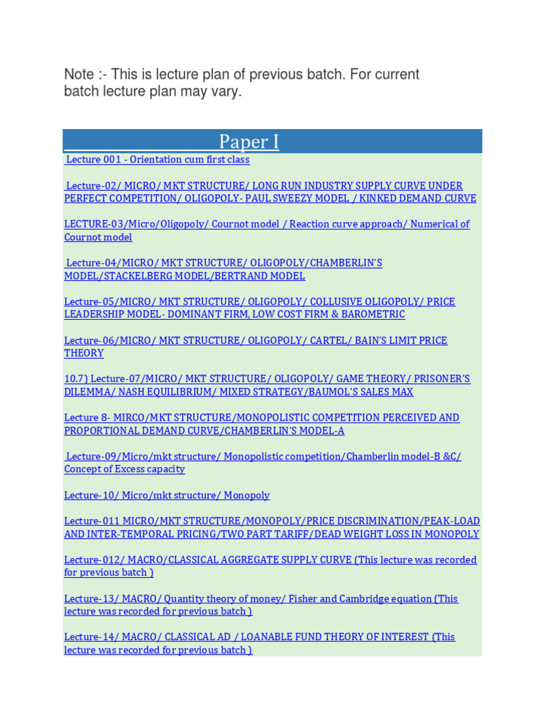 LECTURE PLAN 18th OCT 2021 - 4 | PDF