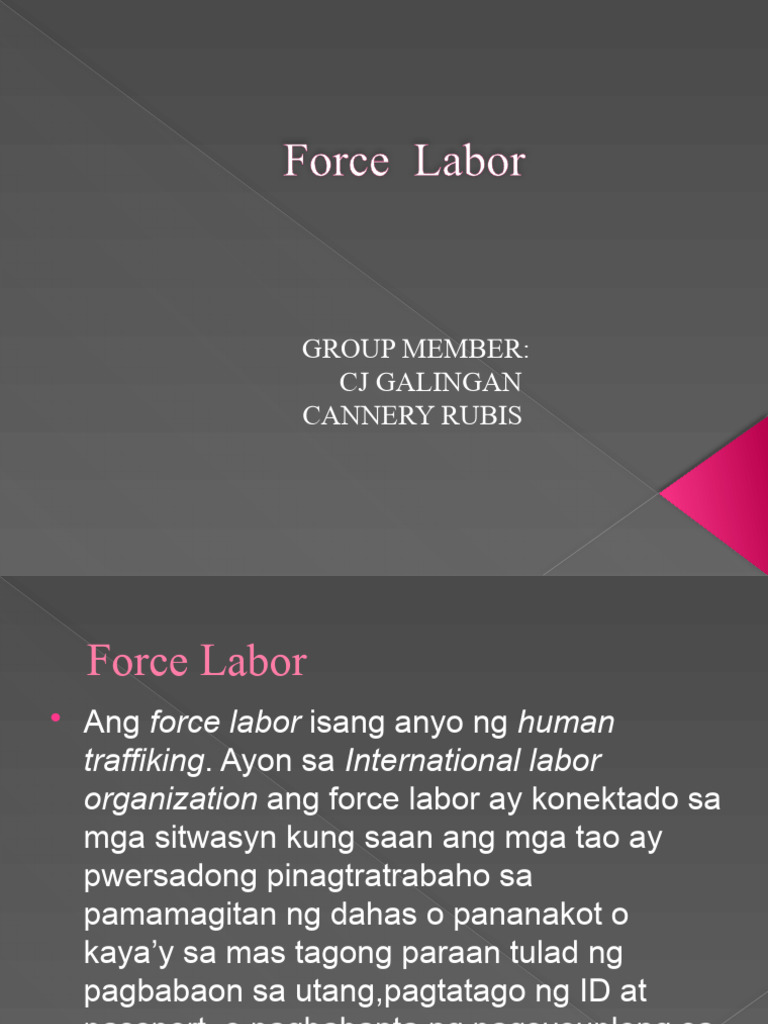 Force Labor | PDF