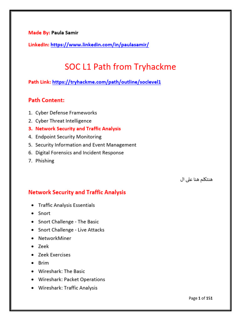 Network Security and Traffic Analysis | PDF