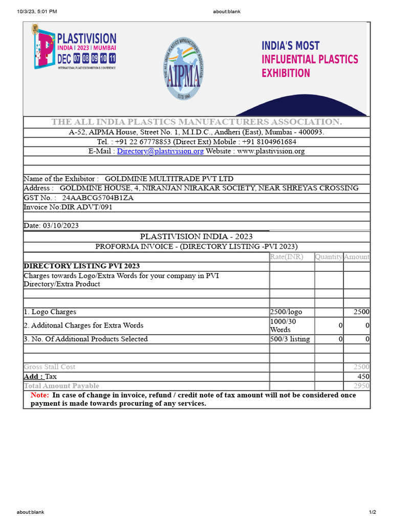 Plast Vision Directory | PDF