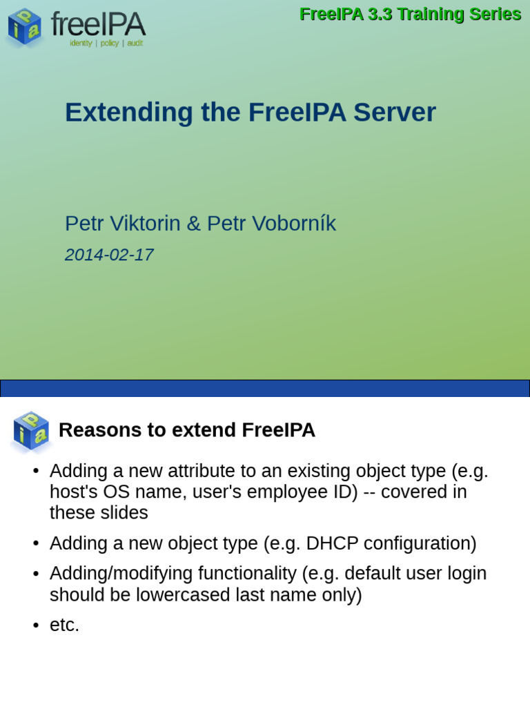 FreeIPA33 Extending Freeipa | PDF | Computers