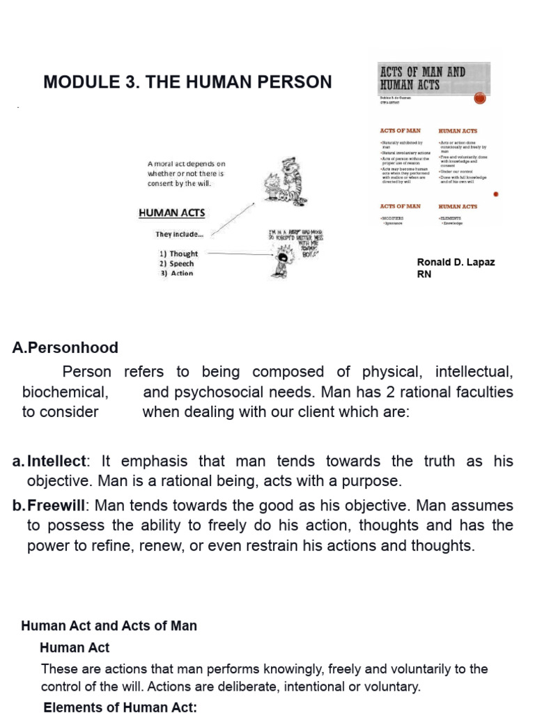 Module 3 Personhood | PDF