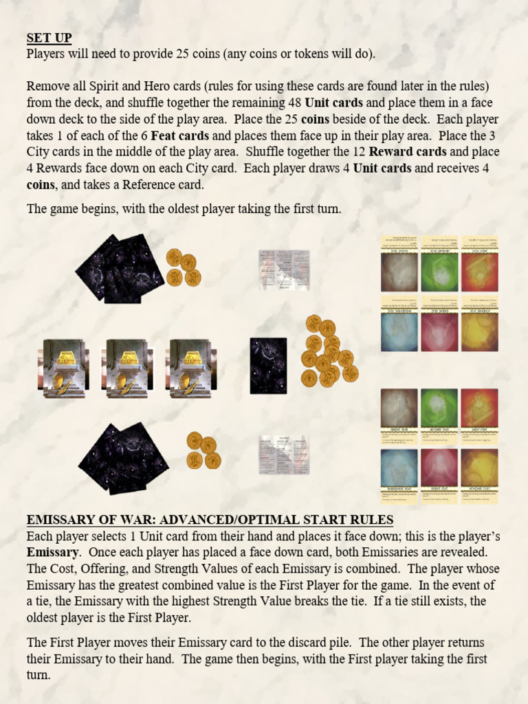 Omen Game Setup & Rules Guide | PDF
