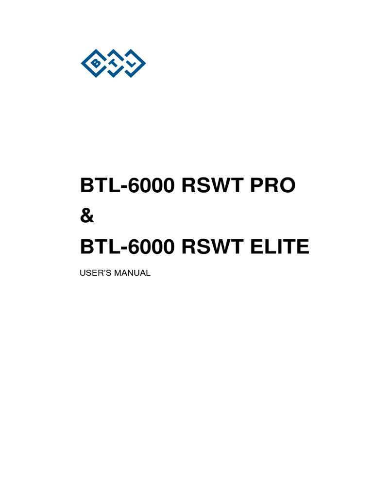 844-80manten02102 - BTL-6000 RSWT Pro - Elite | PDF