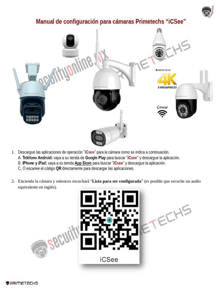 Manual de Configuracion Camaras Primetech | PDF | Aplicación movil ... Manual de Configuracion Camaras Primetech | PDF | Aplicación movil ...