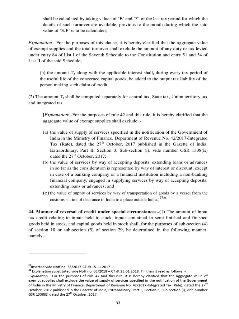 Itc Reversal Rule 44 Pdf