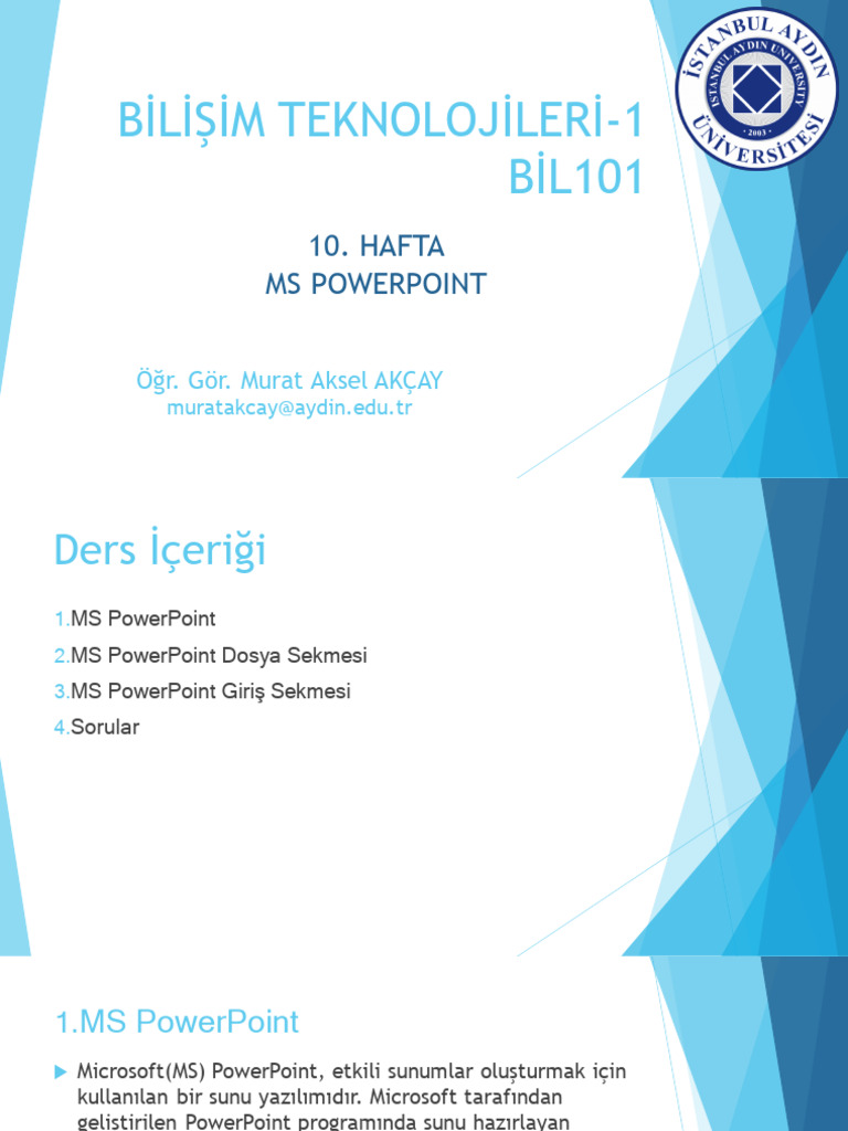 10 Hafta | PDF