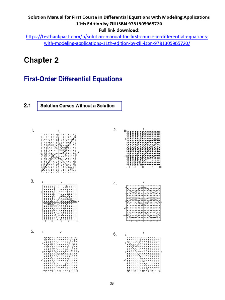 Solution Manual For First Course In Differential Equations With Modeling Applications 11th