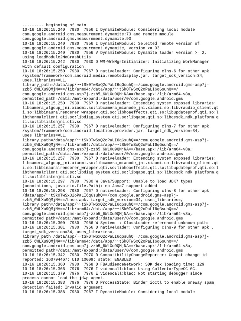 Com - Cherisher.beauty - Camera.videocall Logcat | PDF