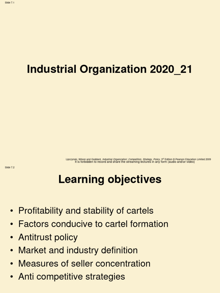 Understanding Cartels and Antitrust Policy | PDF | Cartel | Profit ...