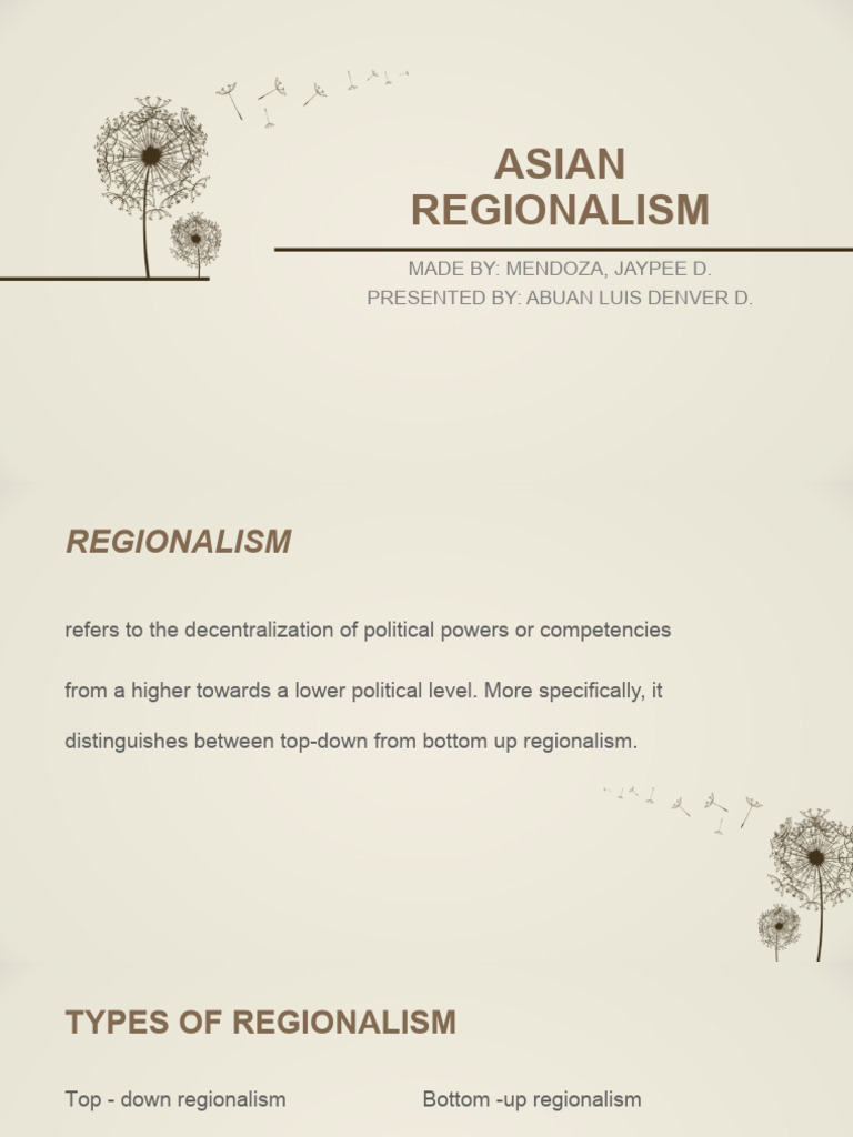 Asian Regionalism | PDF