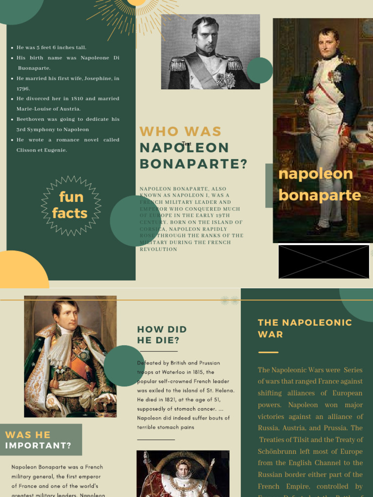 Napoleon Bonaparte Brochure | PDF