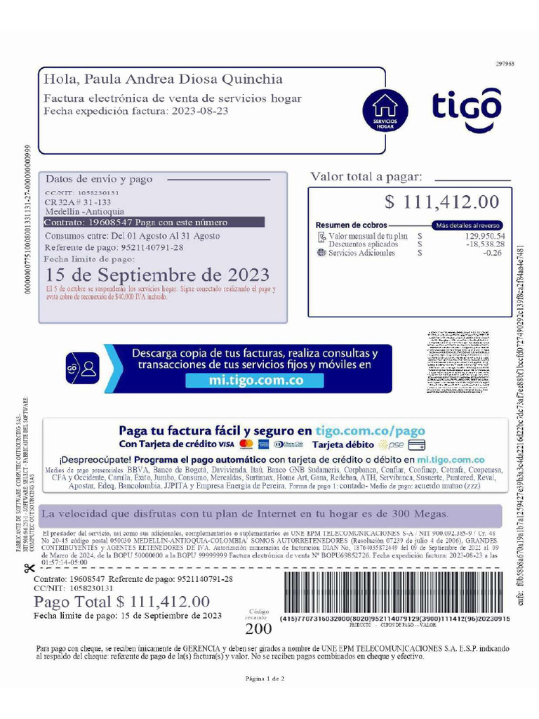 Tigo Factura | PDF