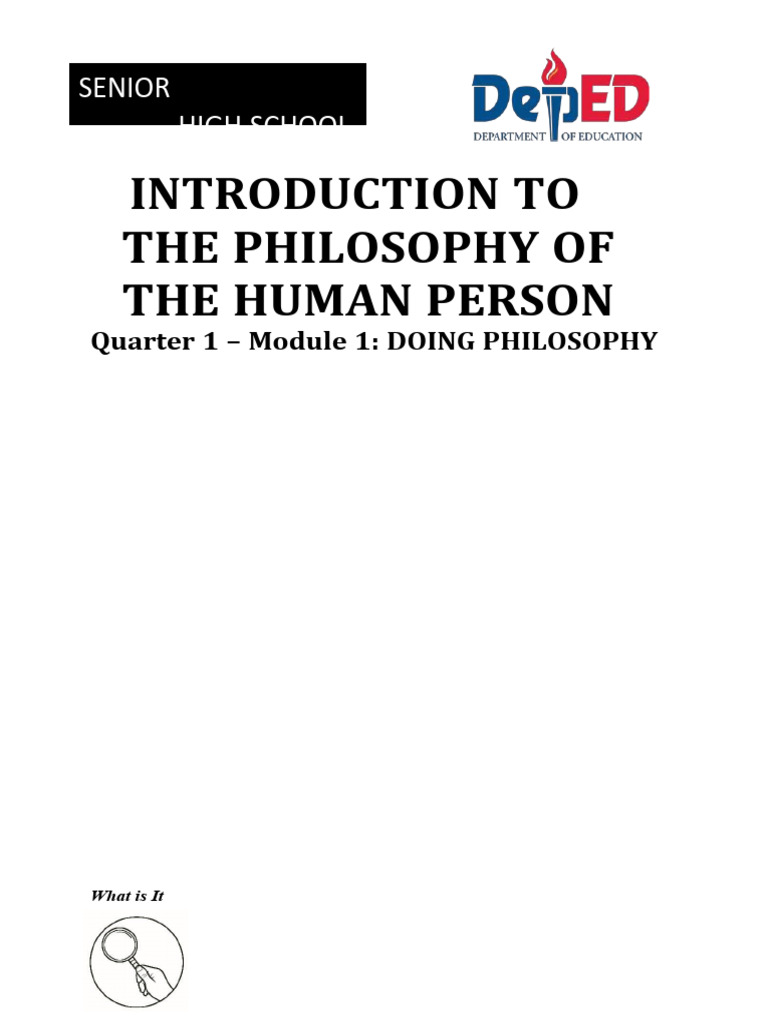 Introduction to Philosophy Module | PDF