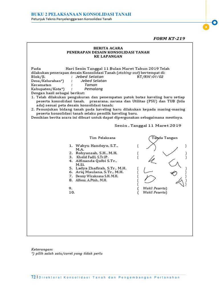 19 - BA Penerapan Desain Konsolidasi Tanah Ke Lapangan | PDF