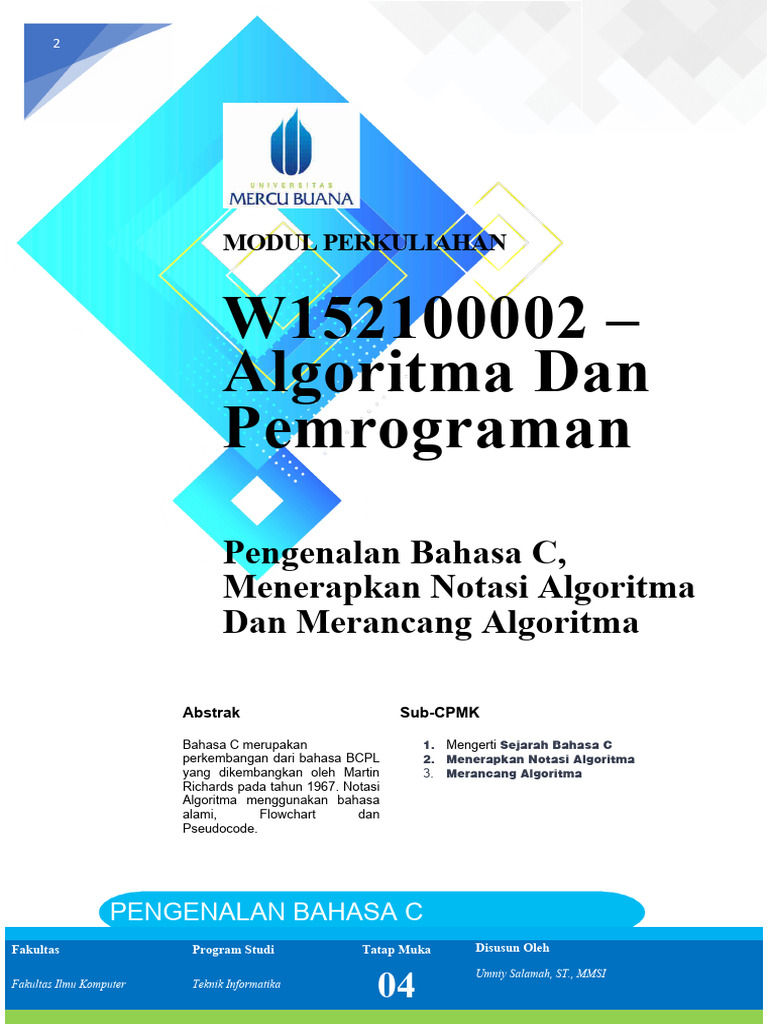 Modul 4 Algoritma Dan Pemrograman (OK) | PDF