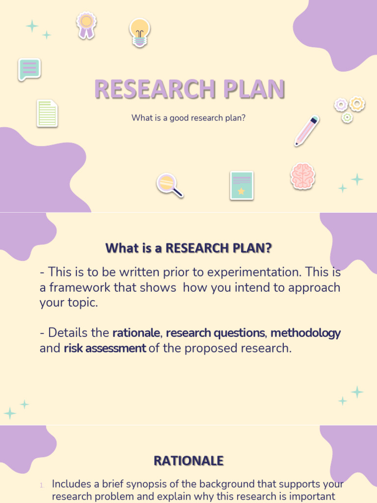 Research Plan and Project Data Logbook | PDF | Methodology | Hypothesis