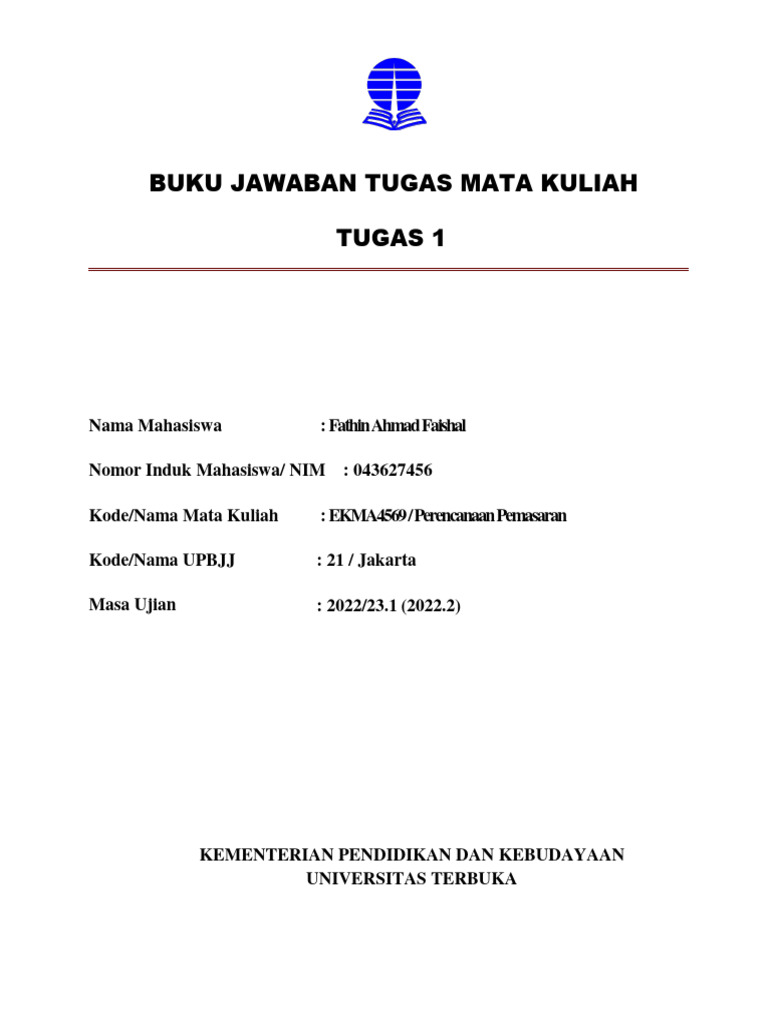 BJT - Tugas 1 EKMA4569 | PDF