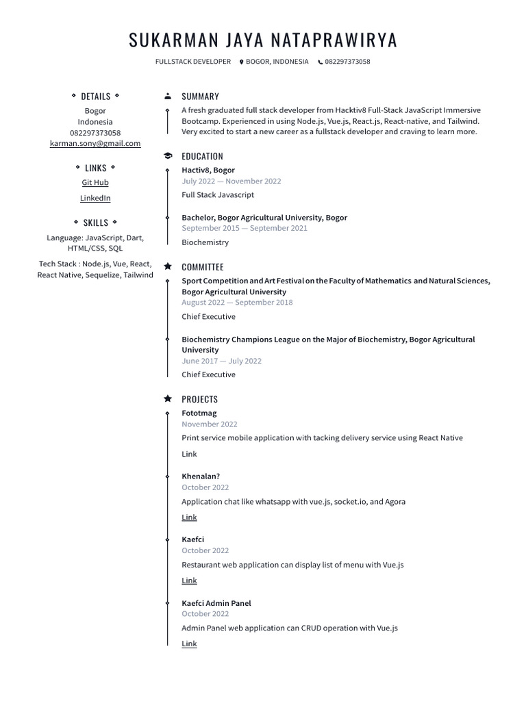 CV - Sukarman Jaya Nataprawirya | PDF | Art | Computers
