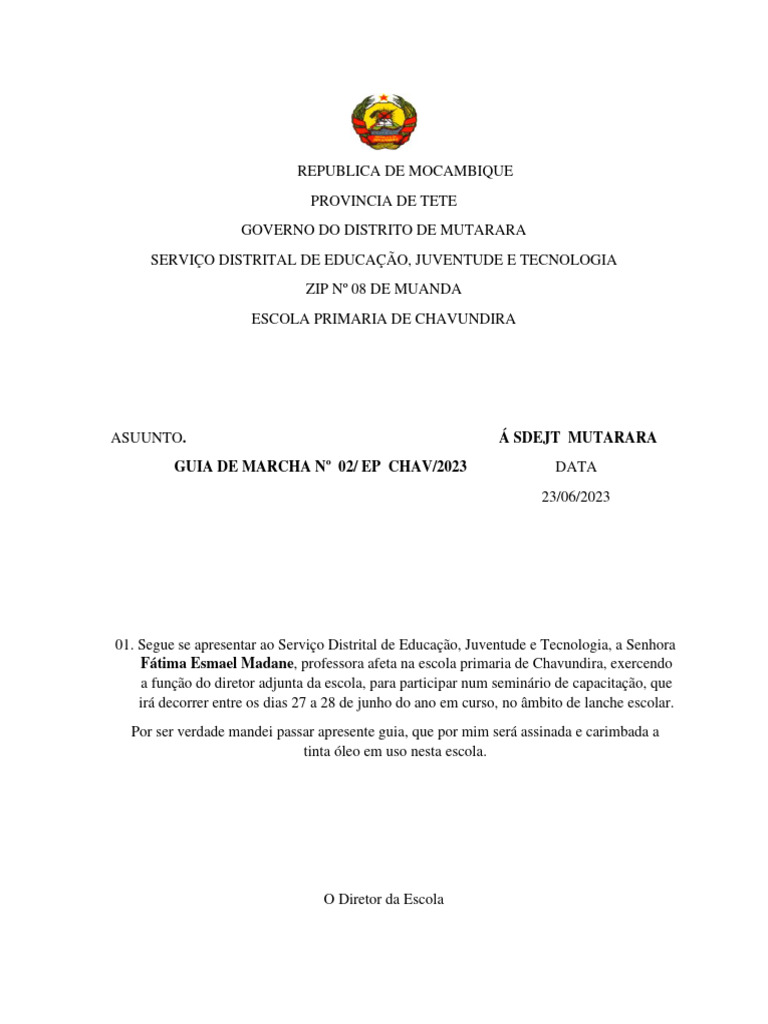 Guia de Marcha 2 | PDF