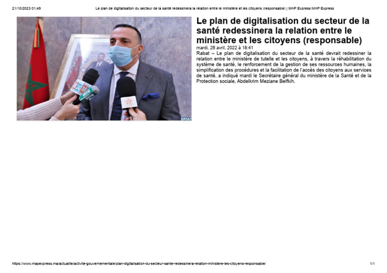 Digitalisation Santé: Réforme et Accès Simplifié | PDF