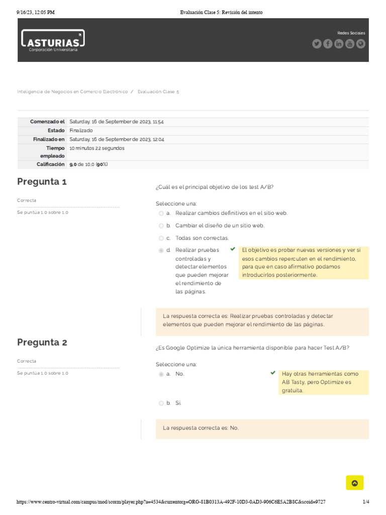 CUA-E-BIACE - A - B Testing y Google Optimize | PDF
