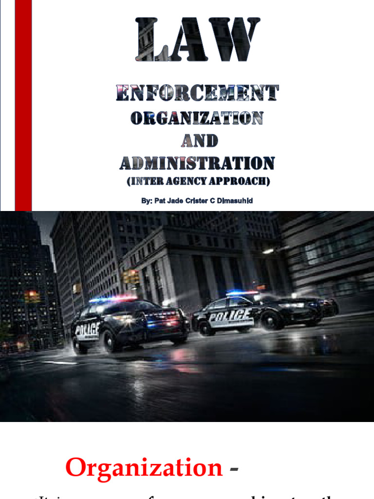 Law Enforcement Organization and Administration | PDF
