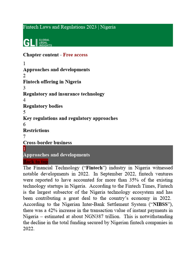 Fintech Laws and Regulations 2023 | PDF | Securities (Finance) | Banks