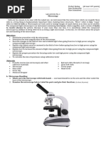LAB 1 - Microscopy and CELL Overview | PDF | Microscope | Cell (Biology)