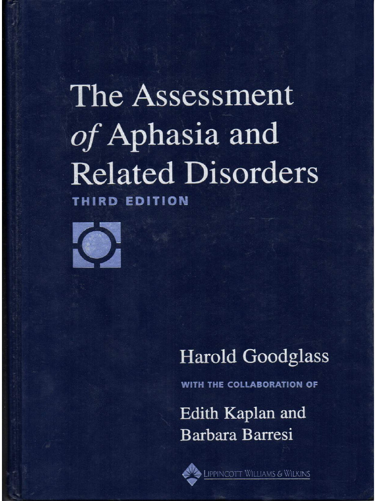 Assesment of Aphasia and Related Disorders 3rd - Boston Manual | PDF