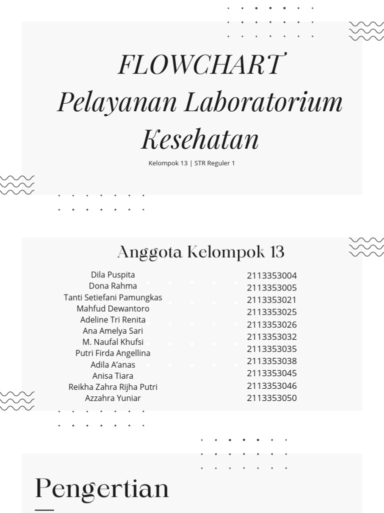 Flowchart Pelayanan Laboratorium Kesehatan | PDF