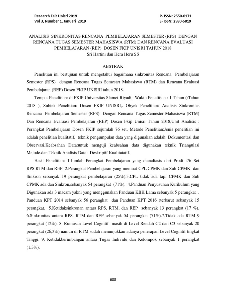 Sinkronitas RPS, RTM, Dan REP | PDF