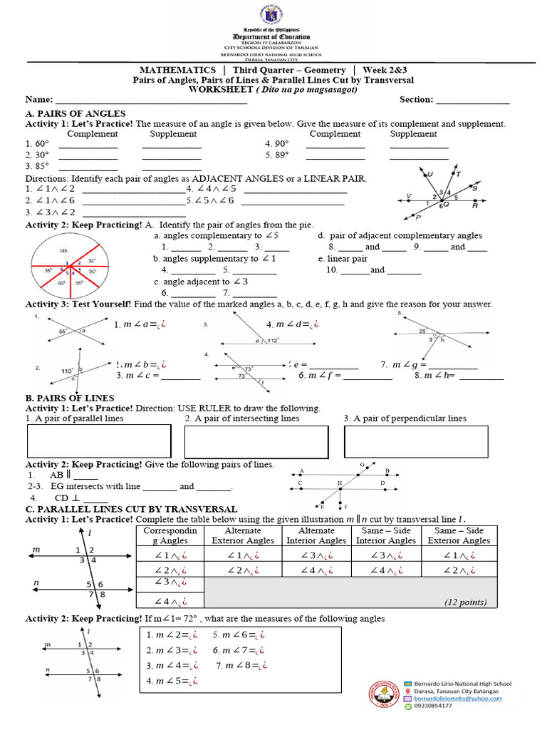 Quarter 3 - WORKSHEET - Week2&3 | PDF