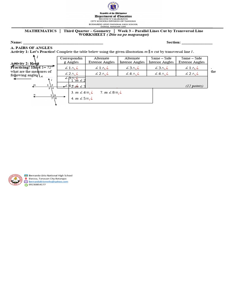 Quarter 3 - WORKSHEET - Week3 | PDF