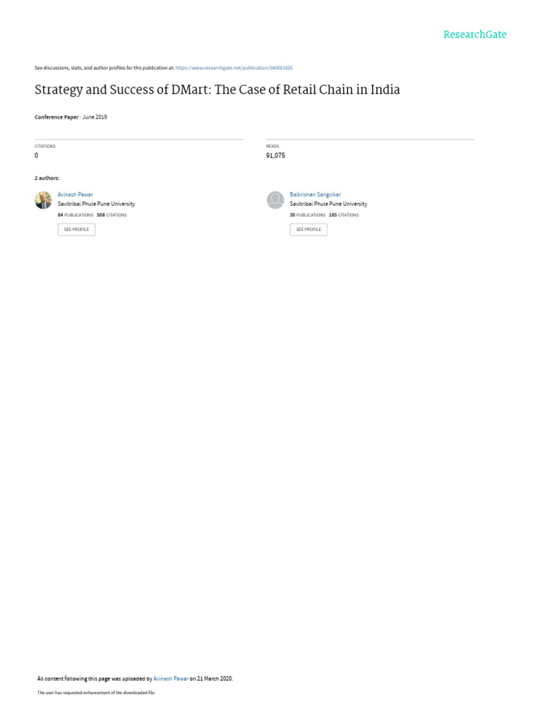 Dmart Case Study | PDF | Retail | Pricing