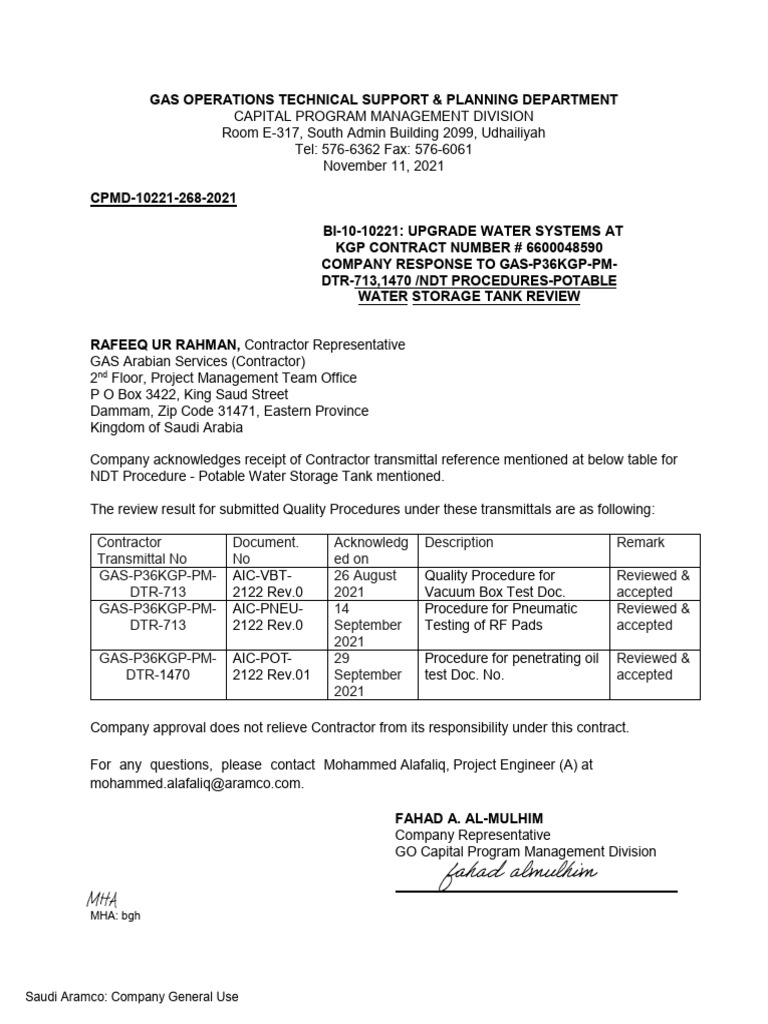 012-Procedure For Vacuum Box Testing | PDF