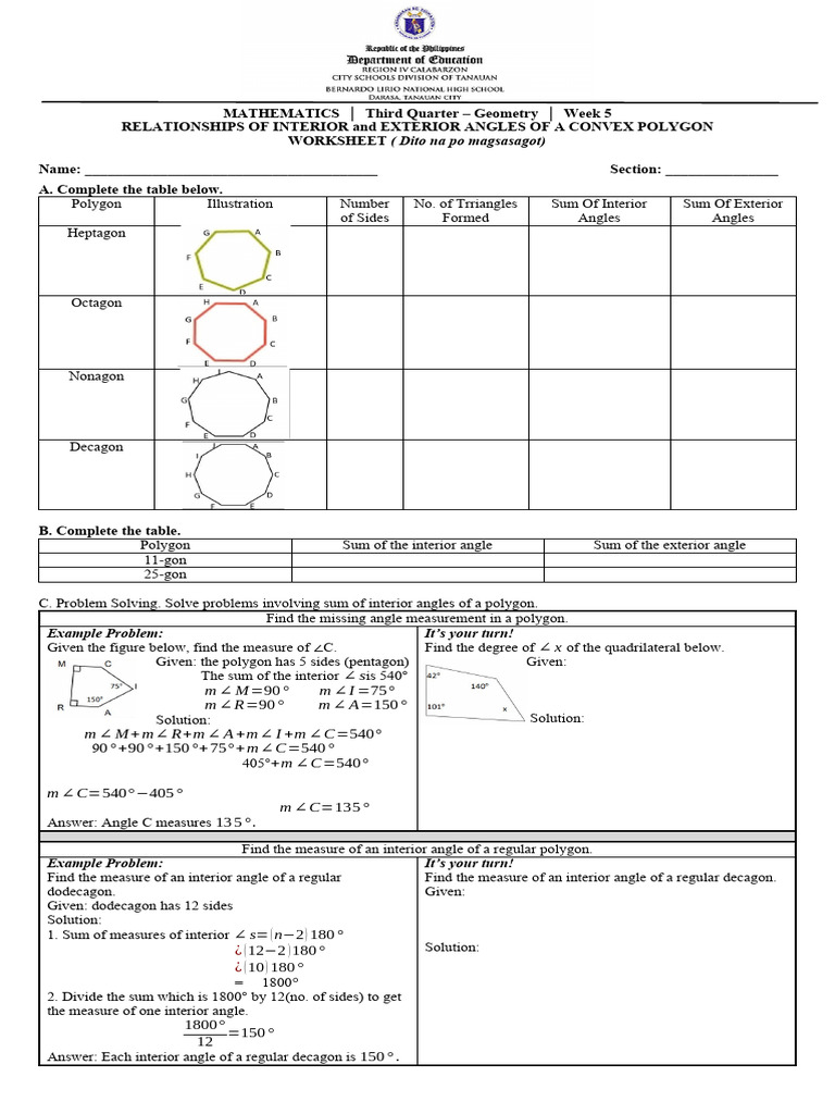 Quarter 3 - WORKSHEET - Week5 | PDF