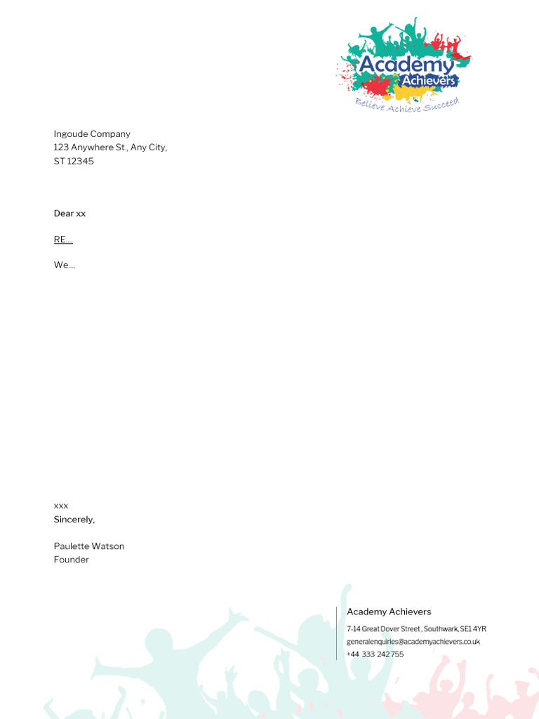 Academy Achievers Letterheads | PDF